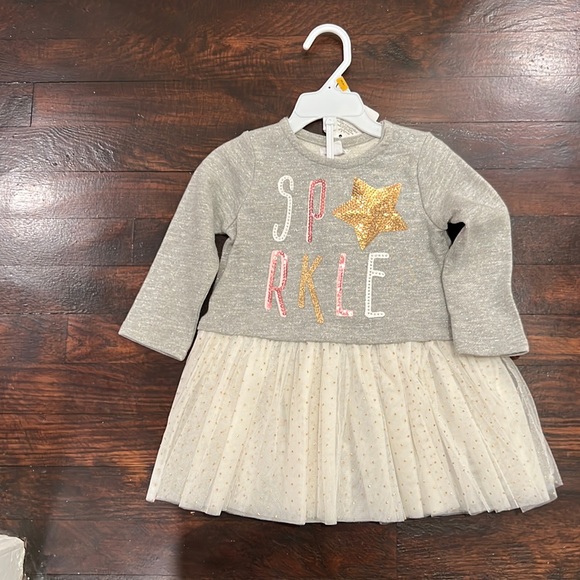 Mud Pie | Dresses | Mud Pie Size 218 Month Sparkle Dress Silver Thread ...